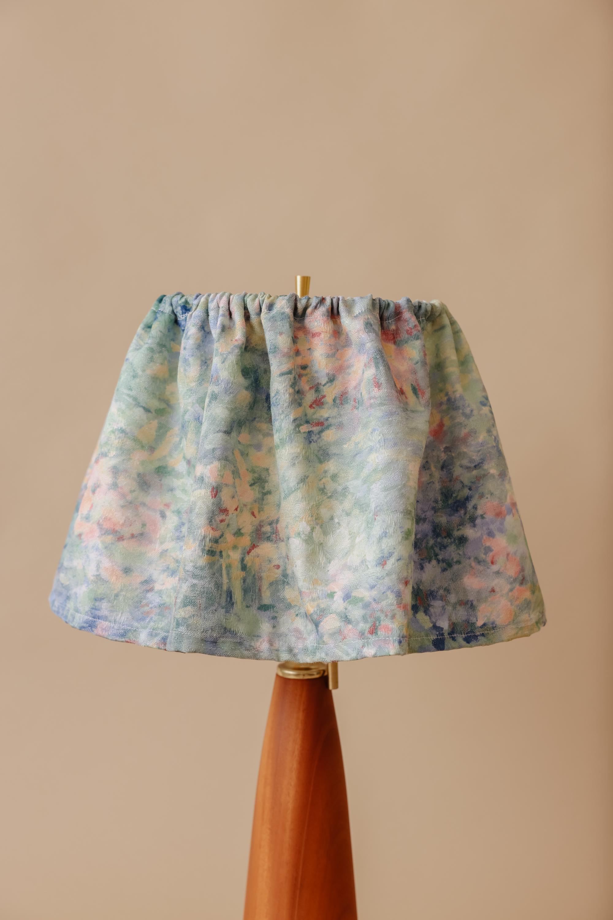 Handmade Curtain Lampshade / Abstract painting - Etsy