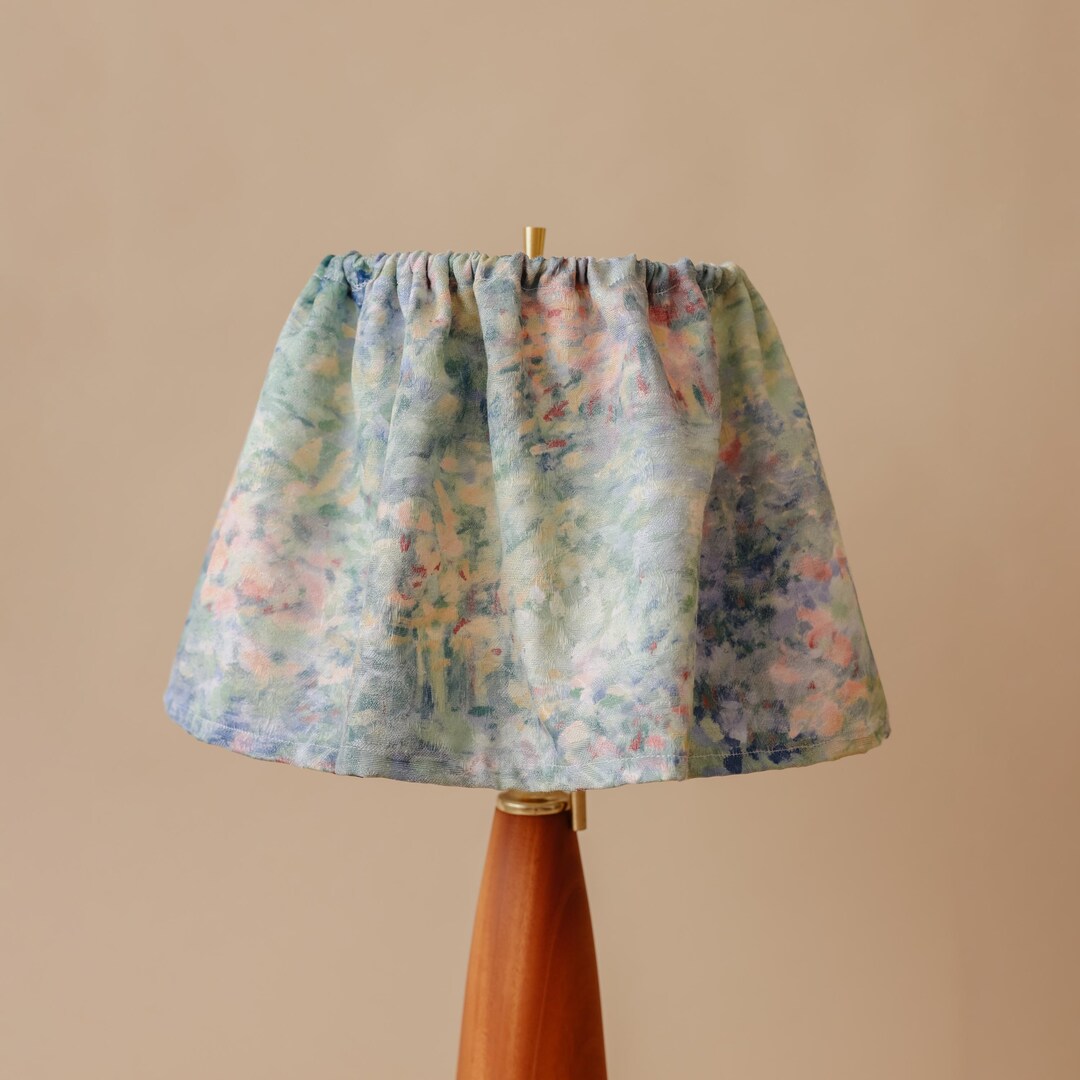 Handmade Curtain Lampshade / Abstract "painting" - Etsy