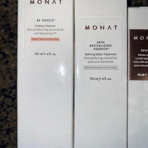 4 Pc Monat BE BALANCED System for Normal and Combination Skin, Brighten ...