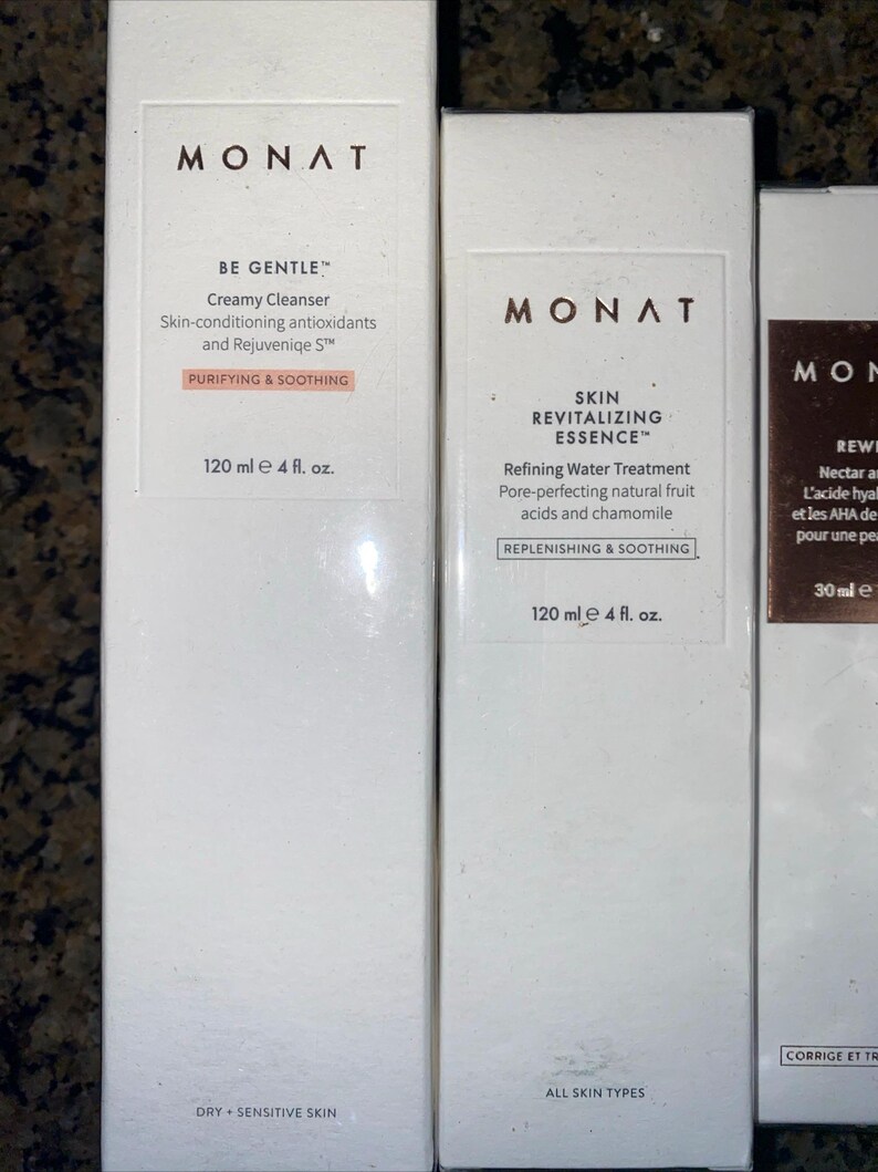 4 Pc Monat BE BALANCED System for Normal and Combination Skin, Brighten ...