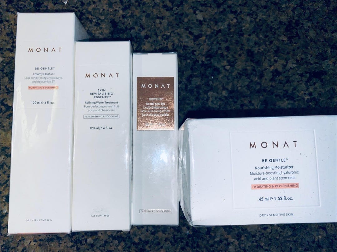 4 Pc Monat BE BALANCED System for Normal and Combination Skin, Brighten ...