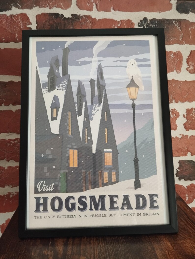 Harry Potter A4 Frame – Hogwarts Magical Poster | Geek Wall Decor ...