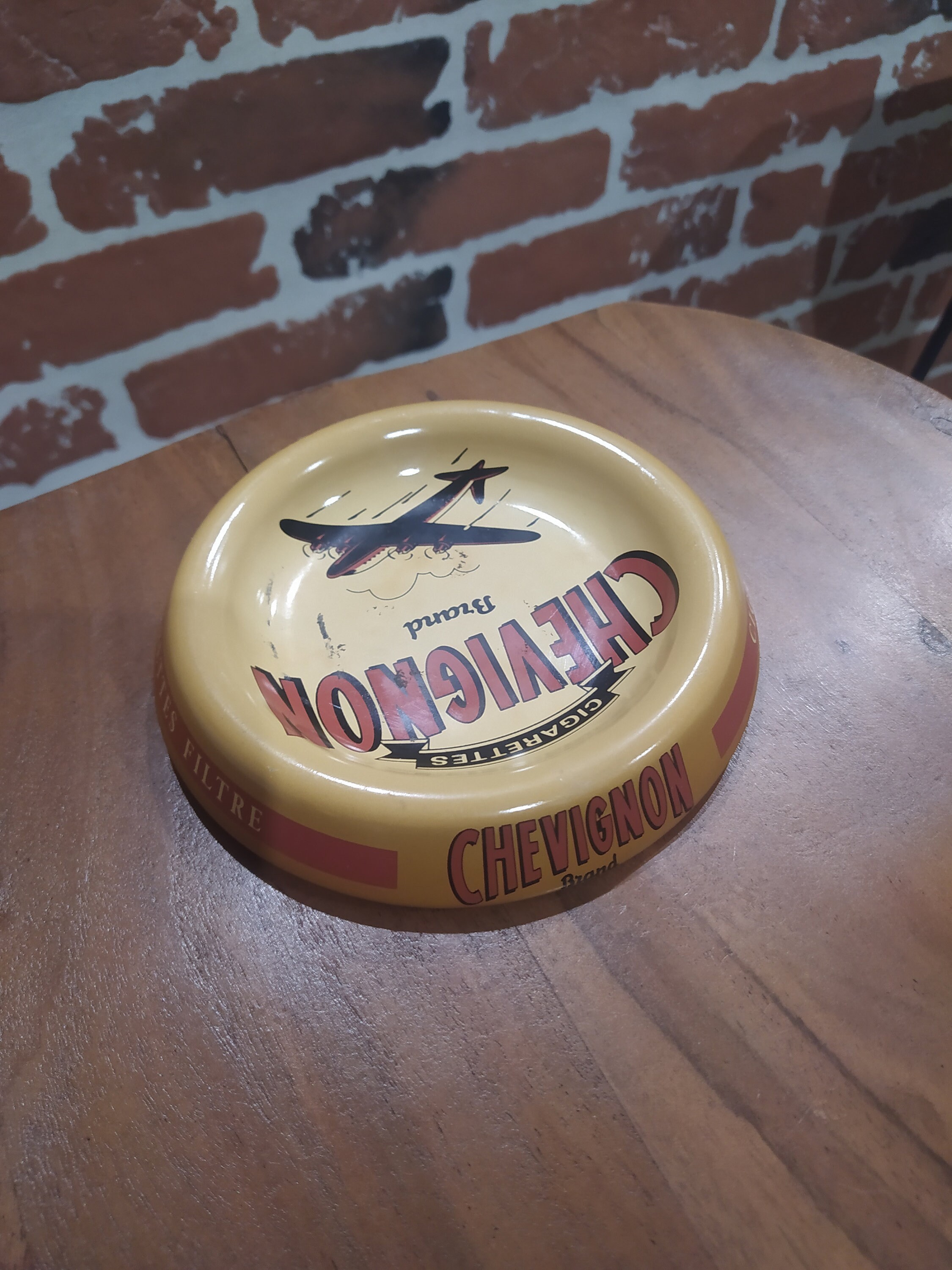 French Vintage Bar Ashtray Chevignon - Etsy