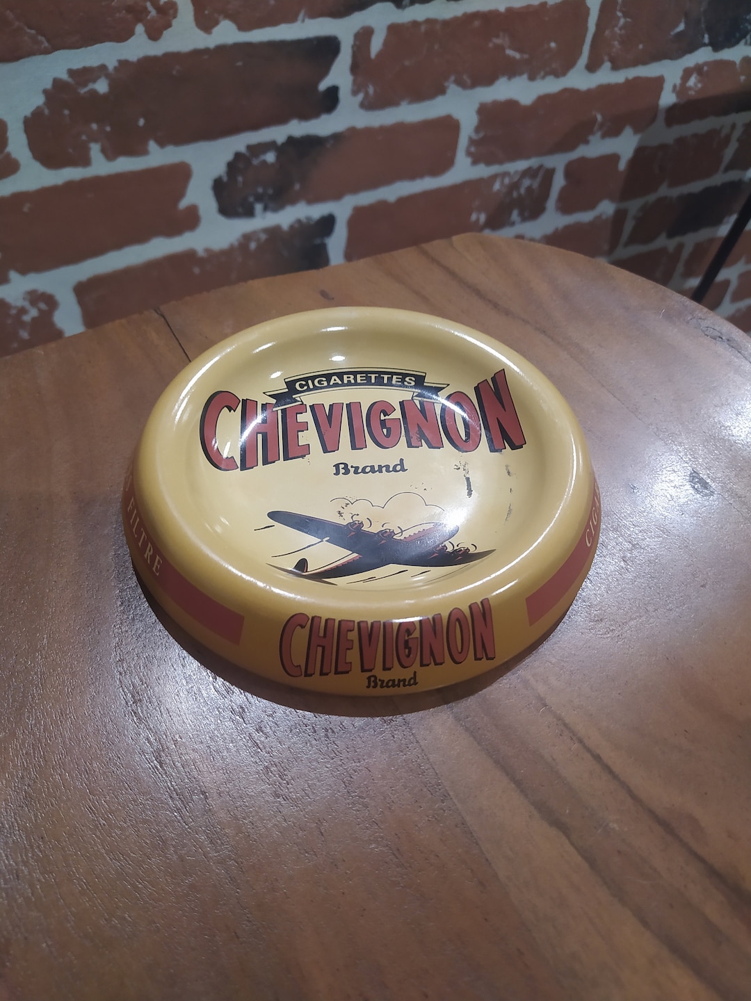 French Vintage Bar Ashtray Chevignon - Etsy