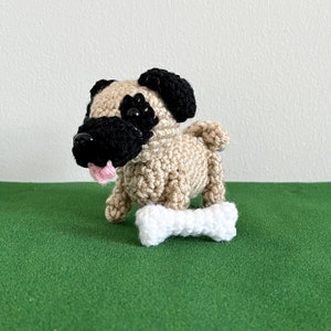 Mini Pug Crochet PDF PATTERN ~ Classic Pug ~ Crochet Pug ~ Dog ...