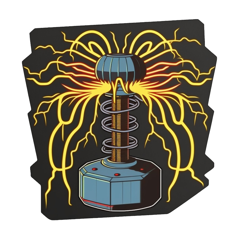 Nikola Tesla Stickers Digital Download PNG SVG JPG Clipart Famous ...