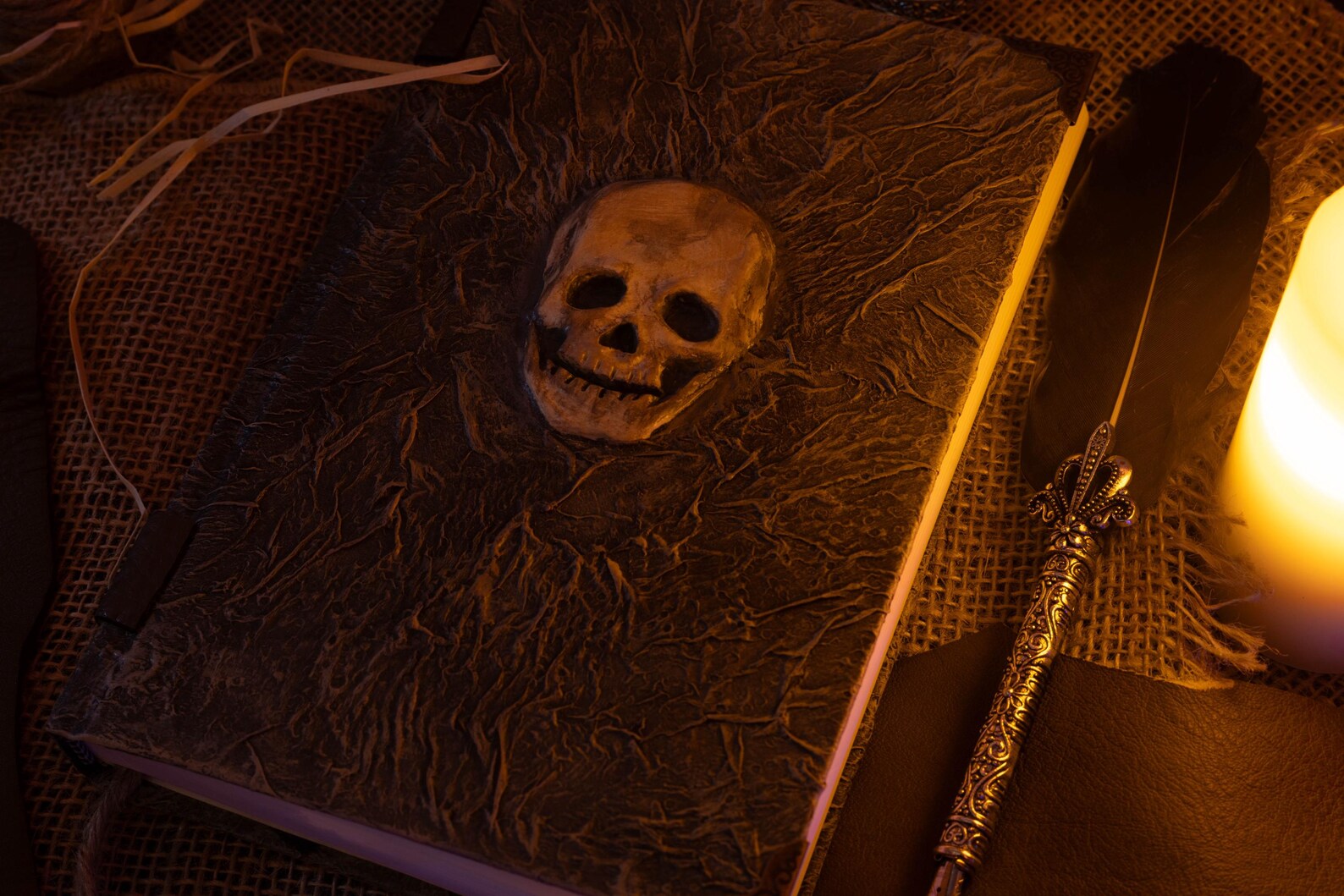Customized Old Creepy Horror Halloween Art Sketch Spell Book With ...