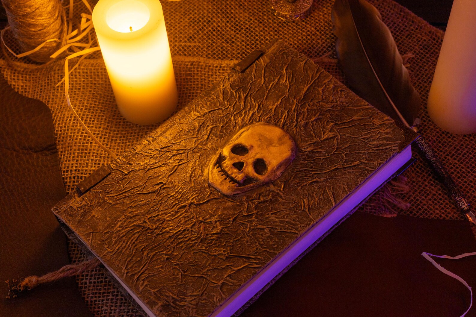Customized Old Creepy Horror Halloween Art Sketch Spell Book With ...