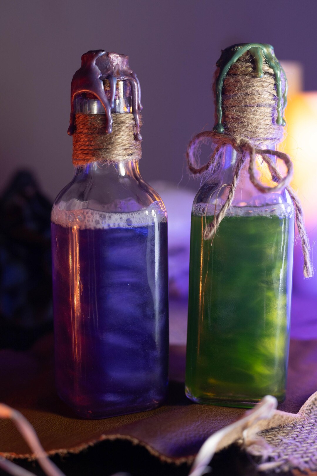 Poison Potion Glass Bottle Green & Purple Basic Variations for ...