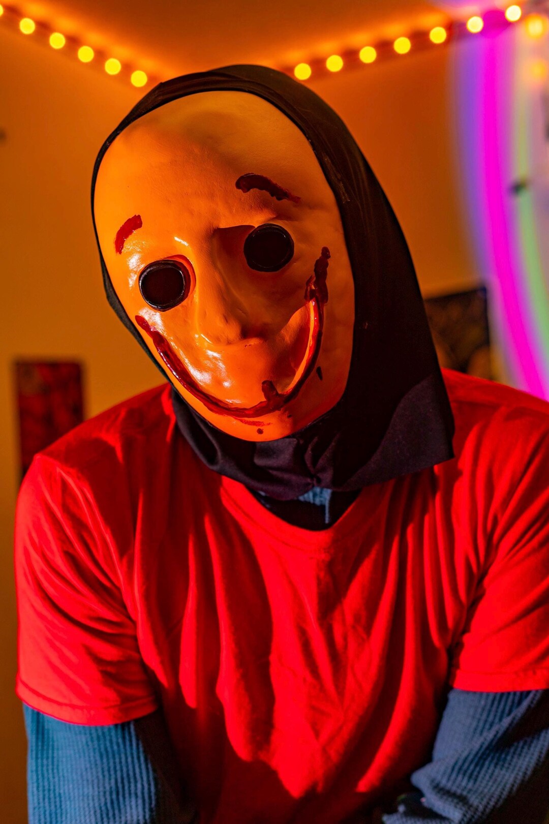 Custom Handmade "plobey" Yellow Creepy Stalker Halloween Horror Haunt ...