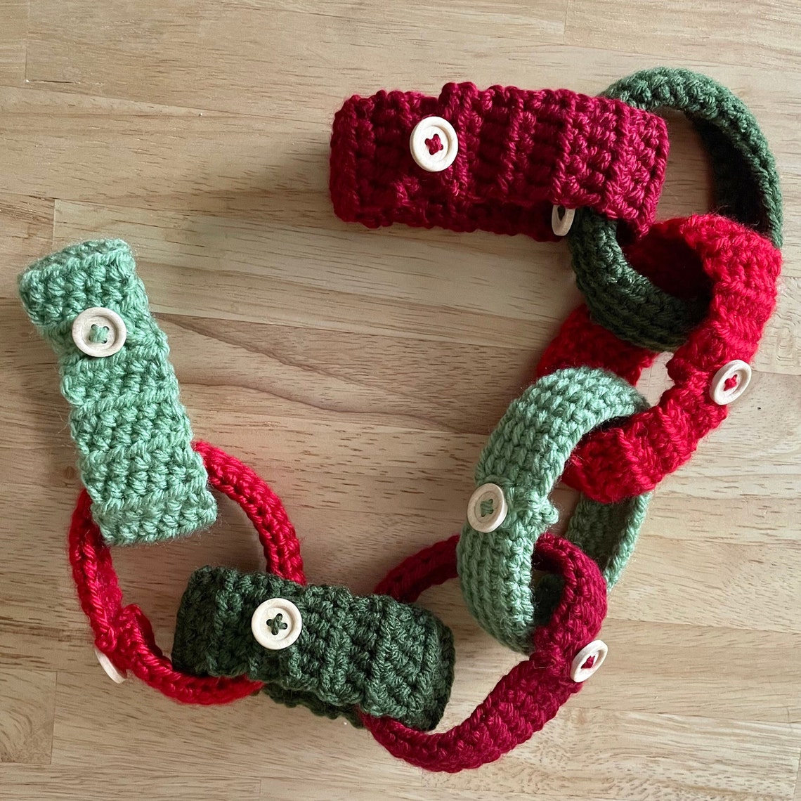 CROCHET PATTERN Christmas Paper Chain Pattern Crochet Countdown ...