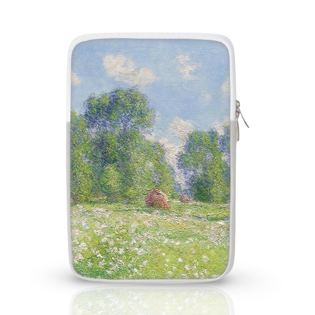 Claude Monet Laptop Sleeve "effect of Spring, 1886” Aesthetic Art ...