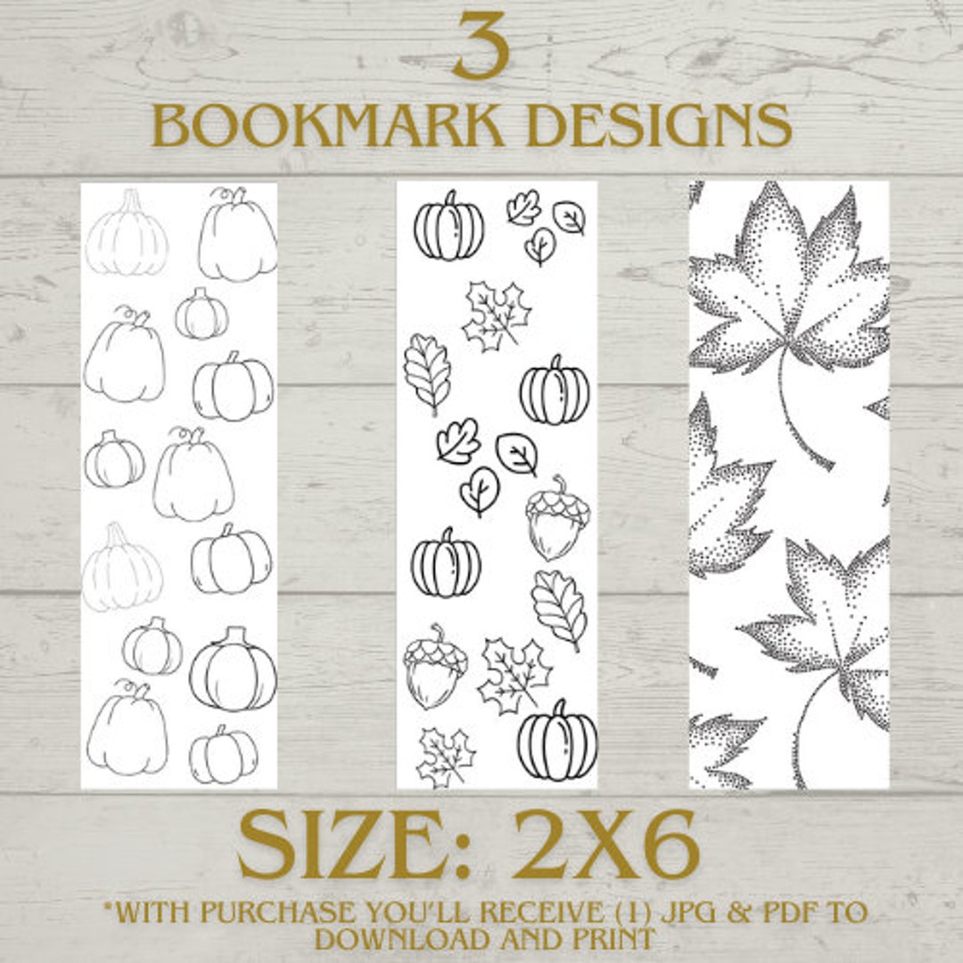 Signets imprimables de coloriage d'automne pour enfants ...