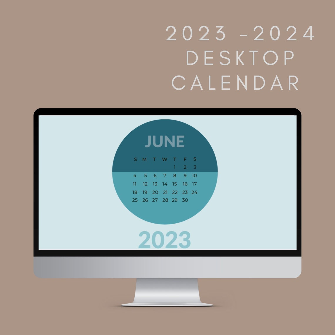 2023 Calendar Desktop Wallpaper Bundle Monthly Calendar - Etsy