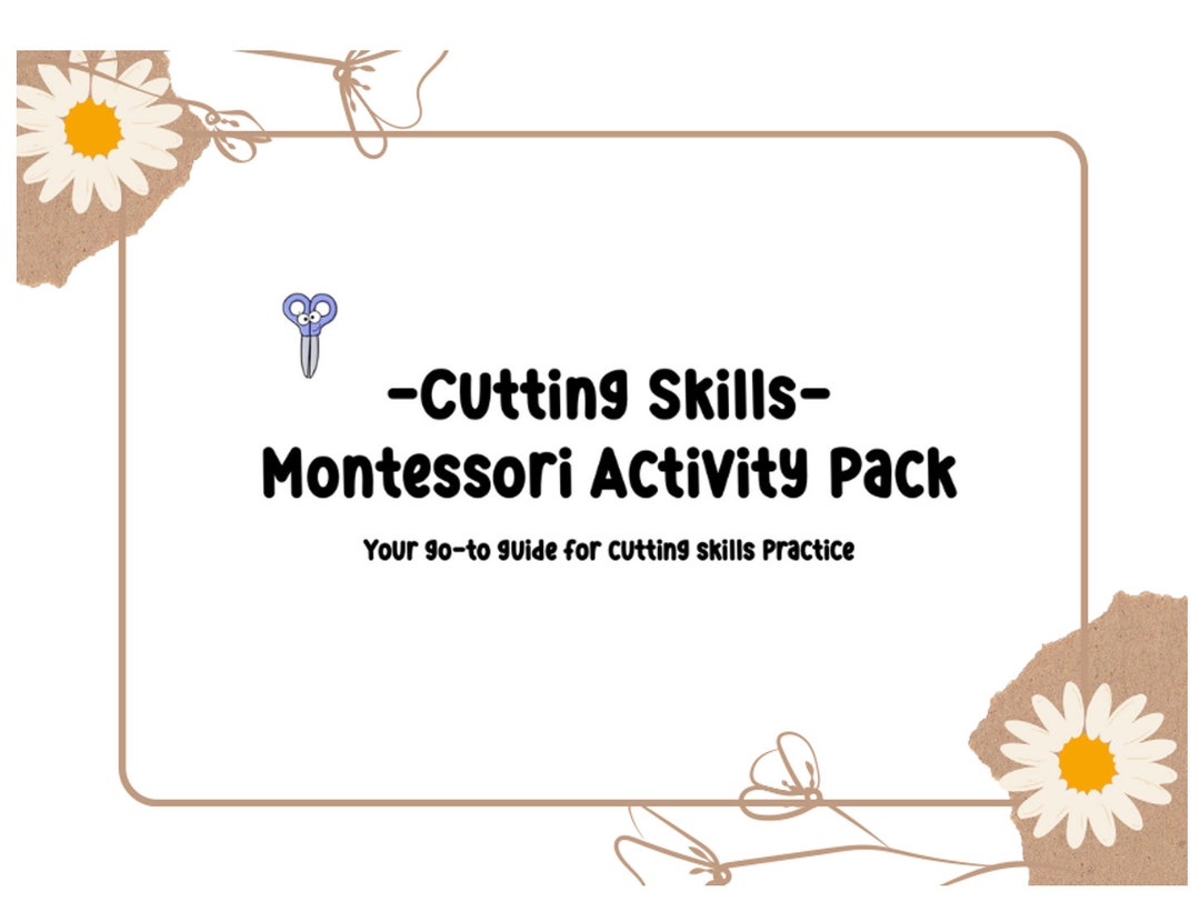 Montessori Cutting Skills Activity - Etsy
