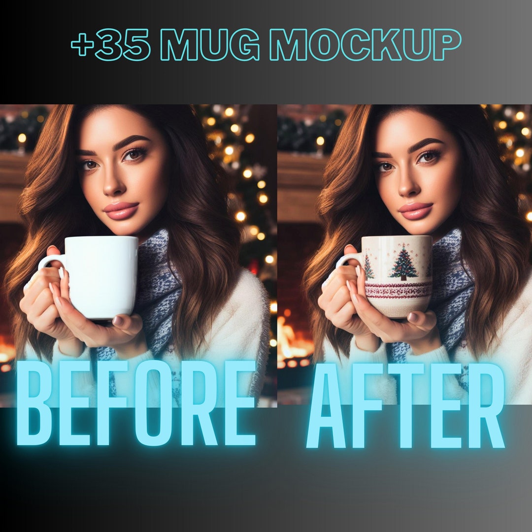 Christmas Mug Mockup Bundle Winter Mock up Coffee Mug Bundle - Etsy