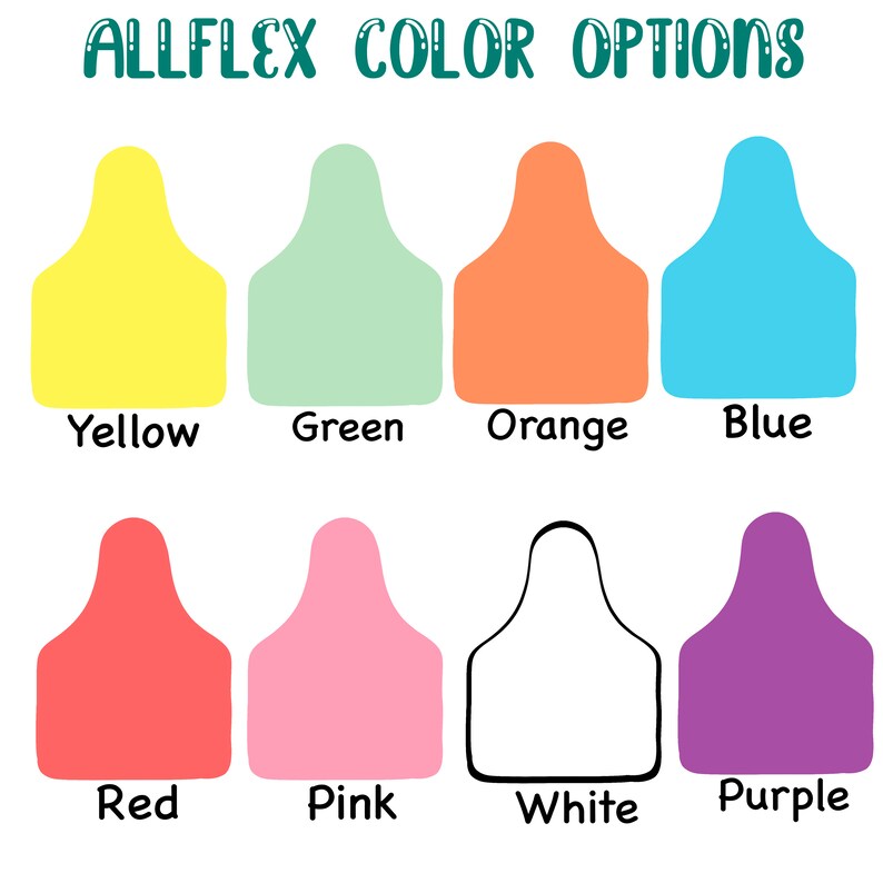 Double Sided Front & Back Number and Logo Allflex Maxi - Etsy