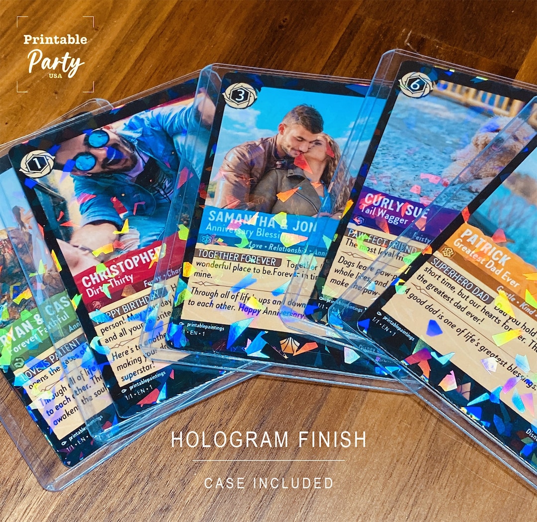 Disney Lorcana Custom Card, Lorcana Trading Card, Lorcana Birthday Gift ...