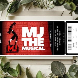 Physical Custom Broadway Ticket, Broadway Surprise Ticket, Broadway ...