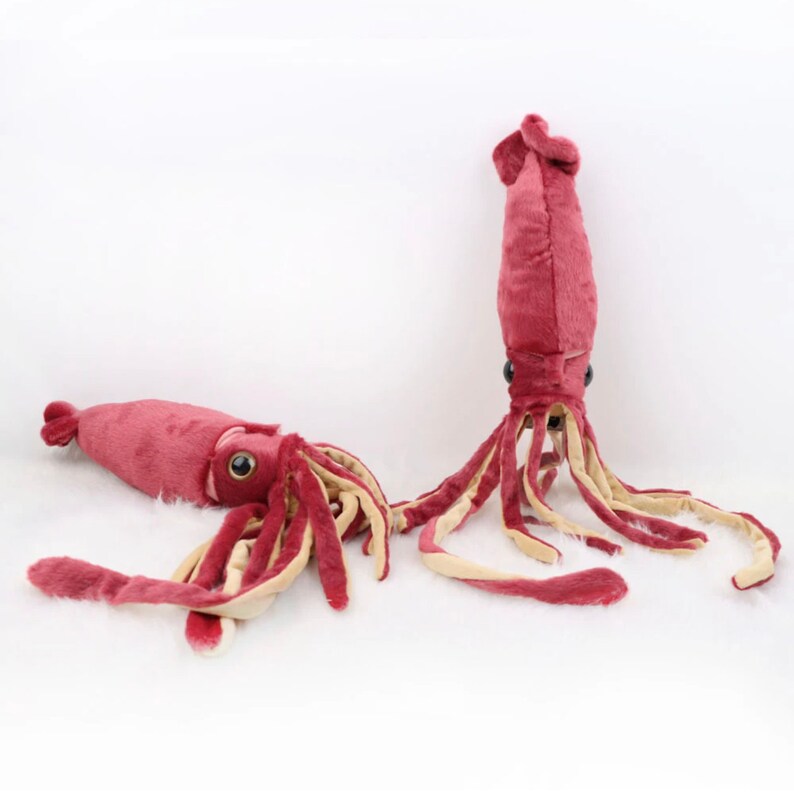 Huge Soft Squid Plush, Sammy the Squid, Ocean Lovers Gift, Handmade ...