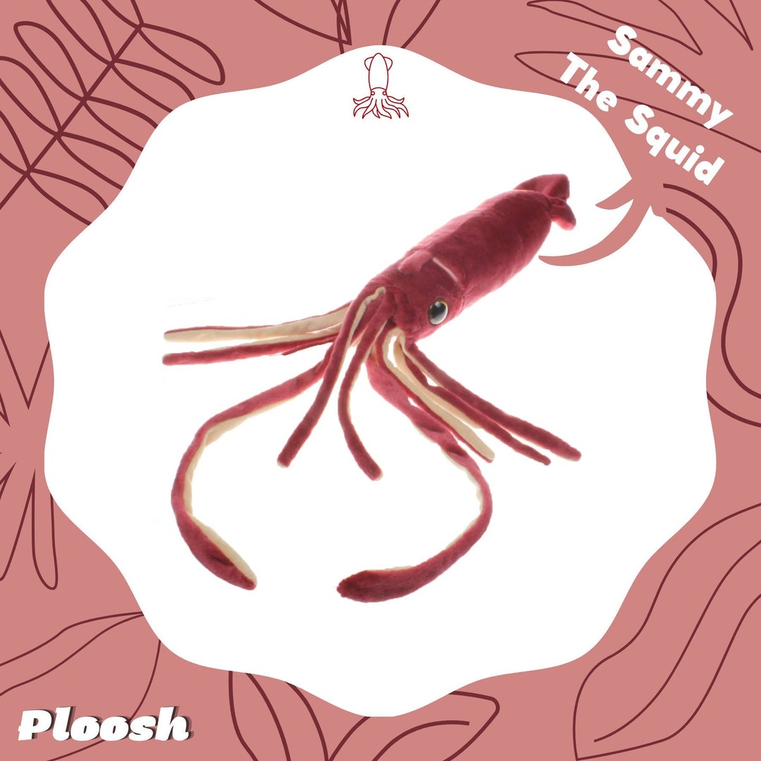 Huge Soft Squid Plush, Sammy the Squid, Ocean Lovers Gift, Handmade ...