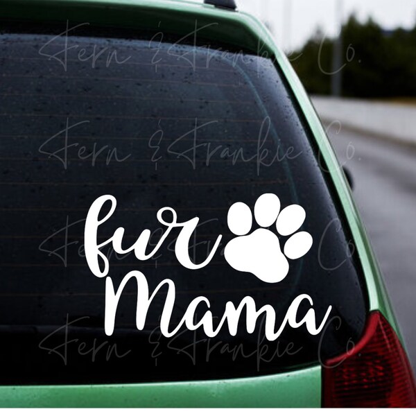 Fur Mama Car Decal - Etsy