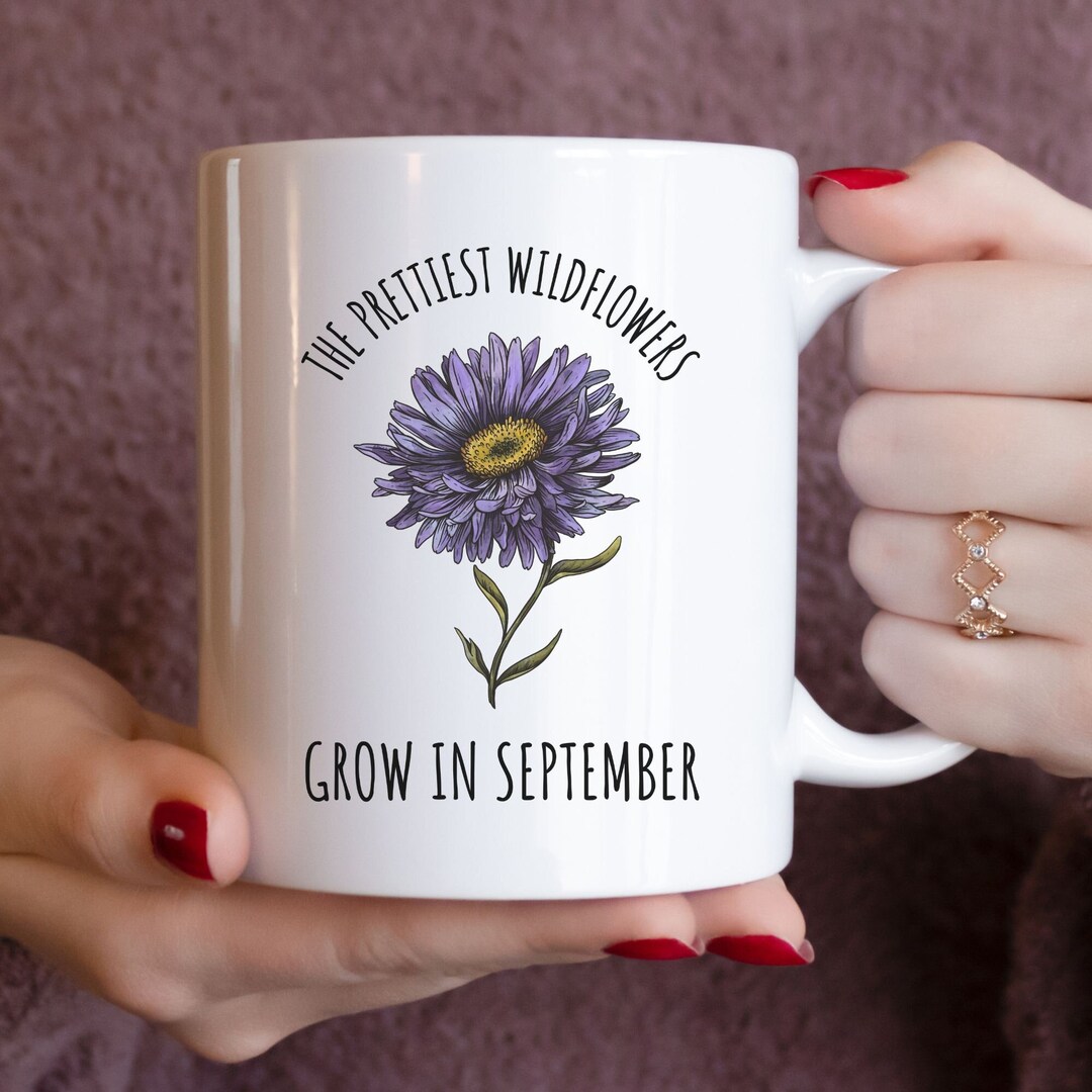 September Birthday Gifts for Women Birth Month Flower Mug Birth Flower ...
