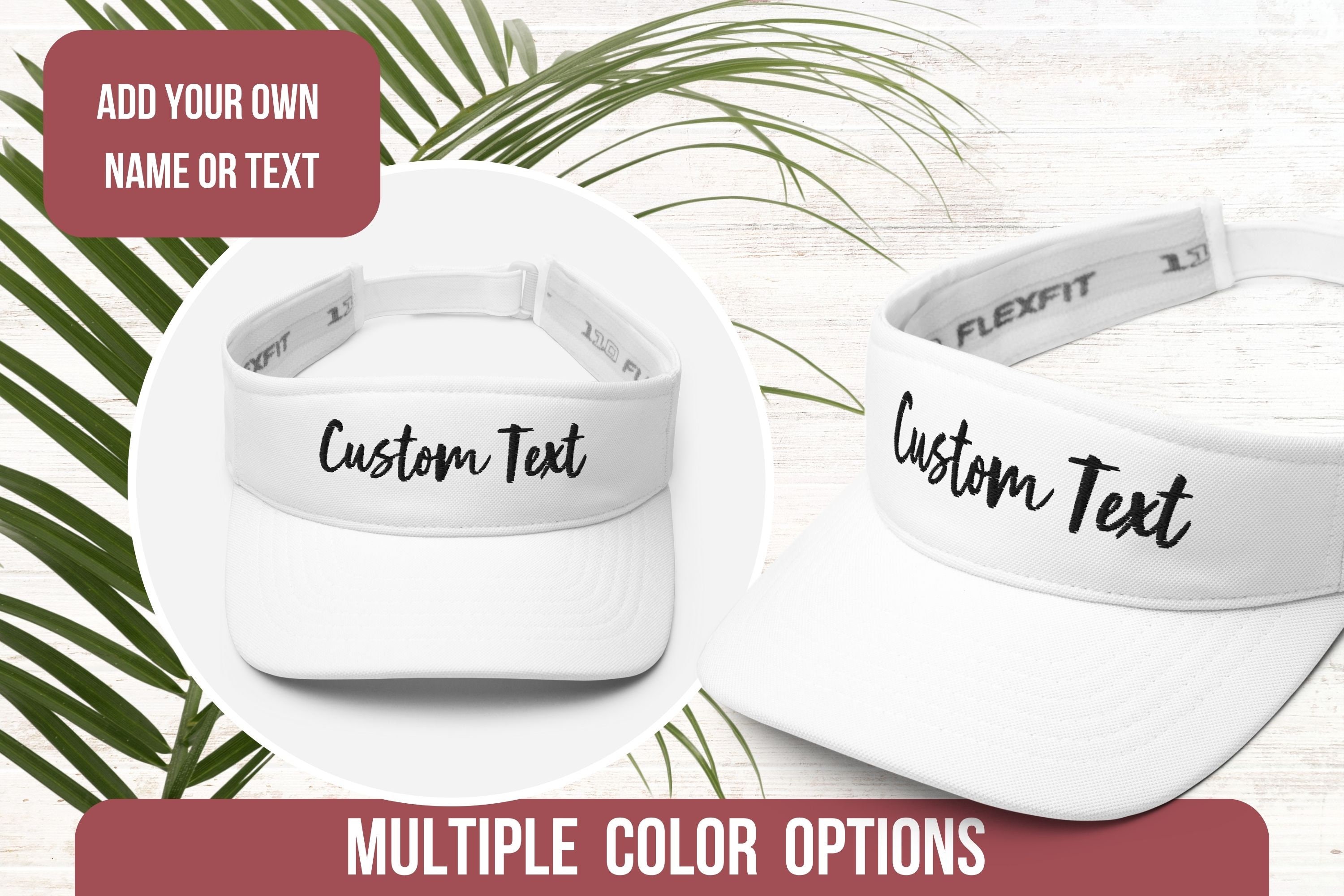 Personalized Tennis Visor Personalized Sun Visor Embroidered - Etsy