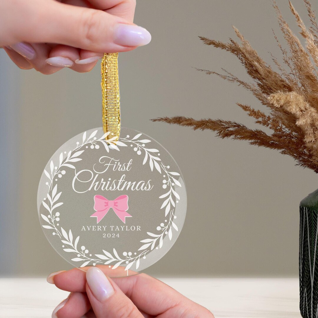 Baby's First Christmas Ornament 2024 , Baby First Christmas Ornament ...