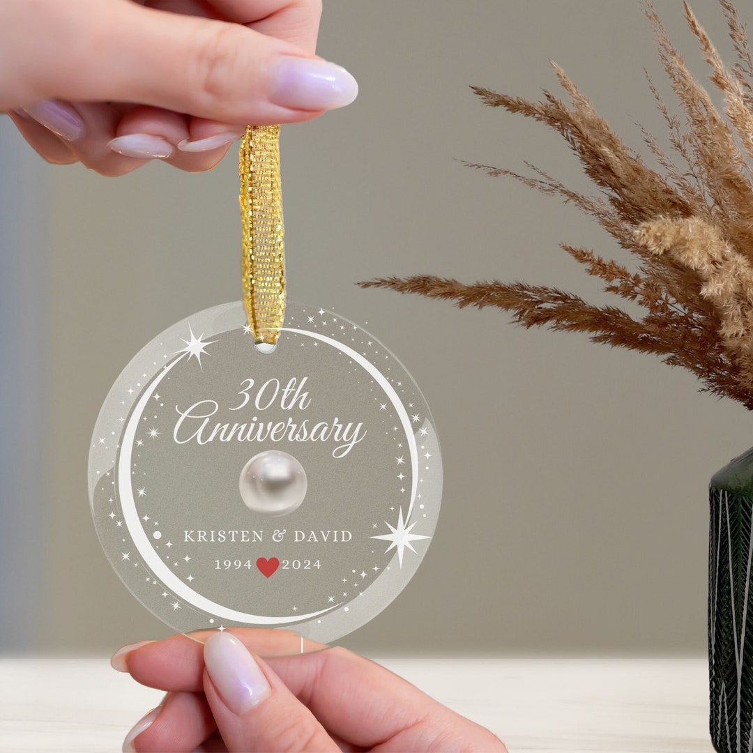 Personalized 30th Wedding Anniversary Gift, Pearl Anniversary Gifts ...