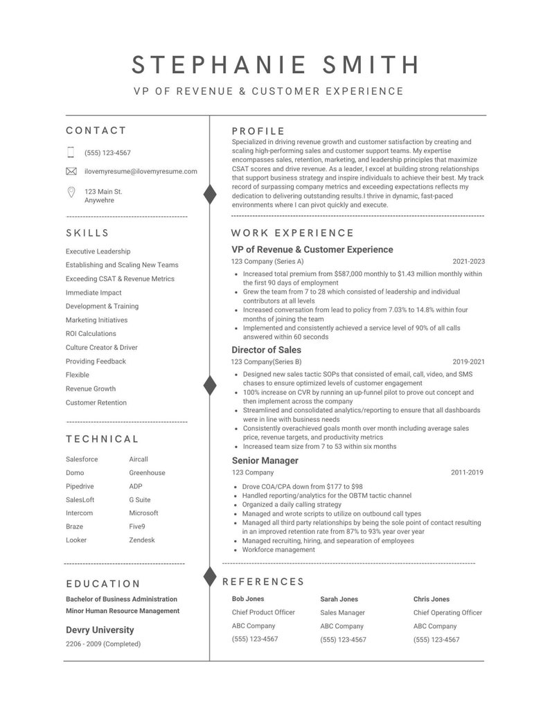 CUSTOM RESUME - Etsy