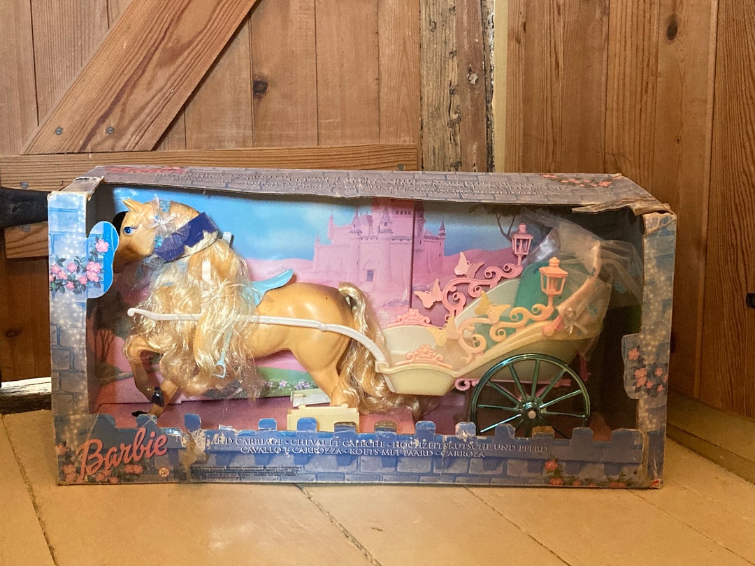 Barbie Princess Bride Horse and Carriage. Boxed. Rare and - Etsy