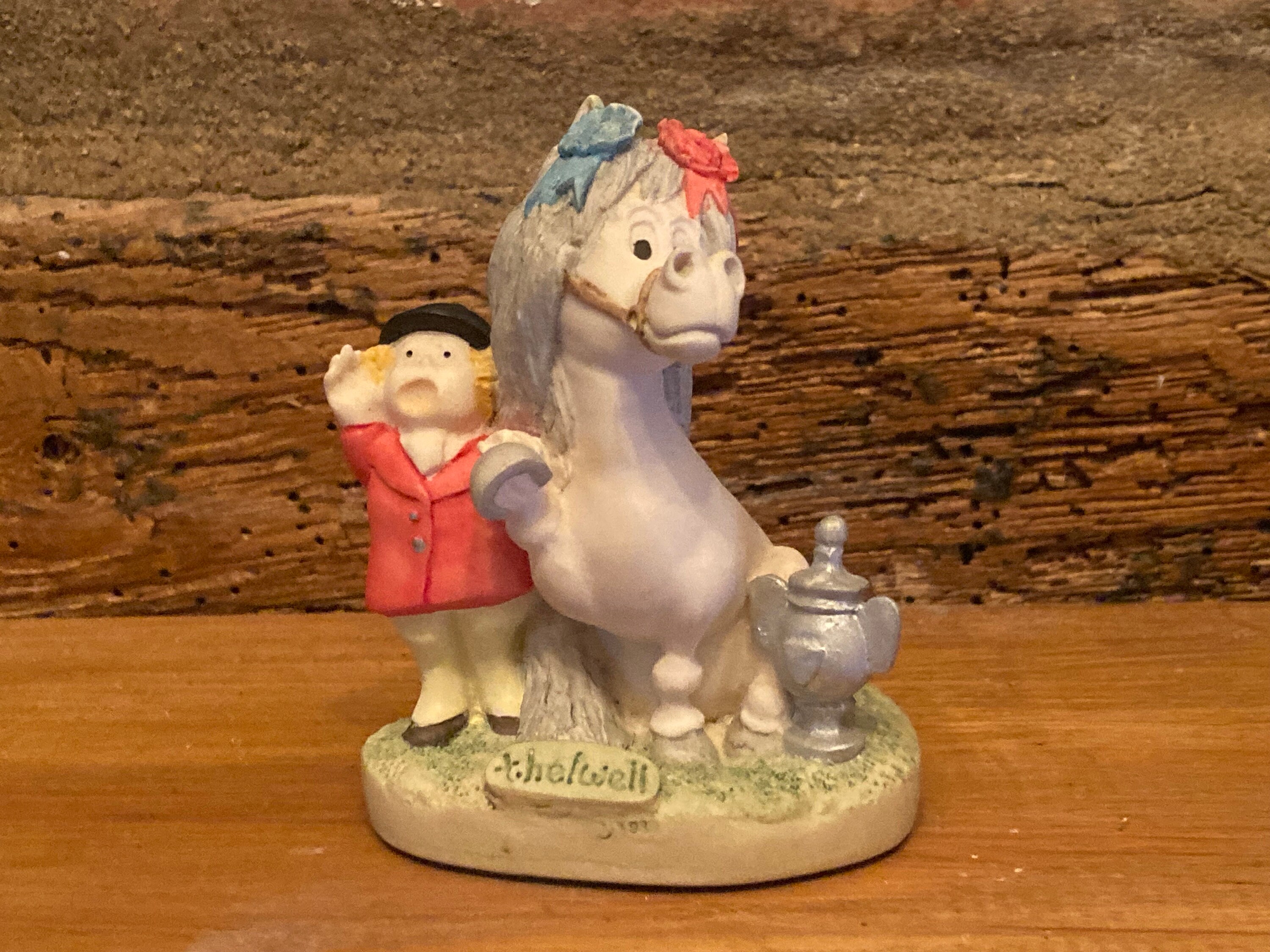 Norman Thelwell 1988 Pony Figurine Ornament. remember to Praise Him T20 ...