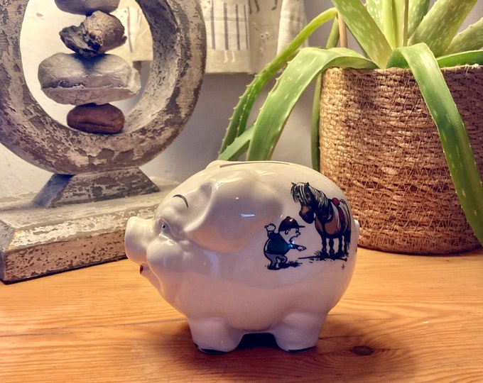 Vintage Thelwell Piggy Bank/money Box From the 1980s. Norman Thelwell ...