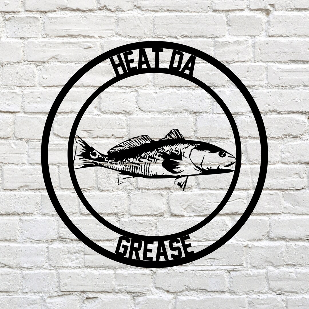 Metal Redfish Sign, Custom Metal Sign, Personalized Sign, Camp Sign ...