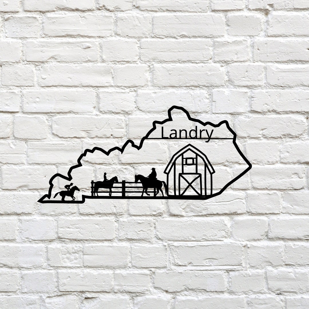 Metal Kentucky Sign, Custom Metal Sign, Personalized Sign, Camp Sign ...
