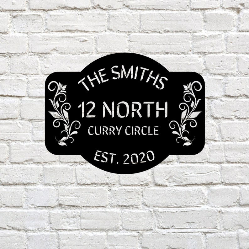 Personalized Last Name Mailbox Sign, Custom Mailbox Sign, Metal Mailbox ...