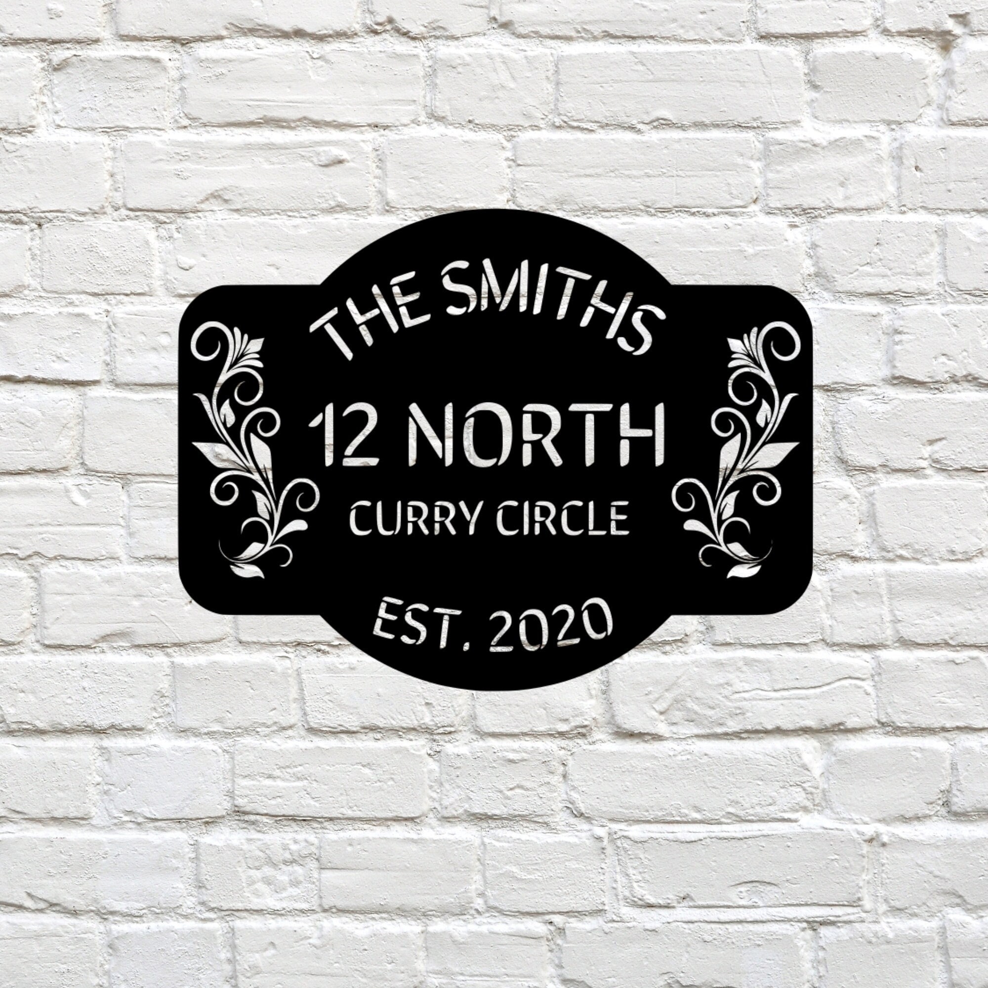 Personalized Last Name Mailbox Sign, Custom Mailbox Sign, Metal Mailbox ...