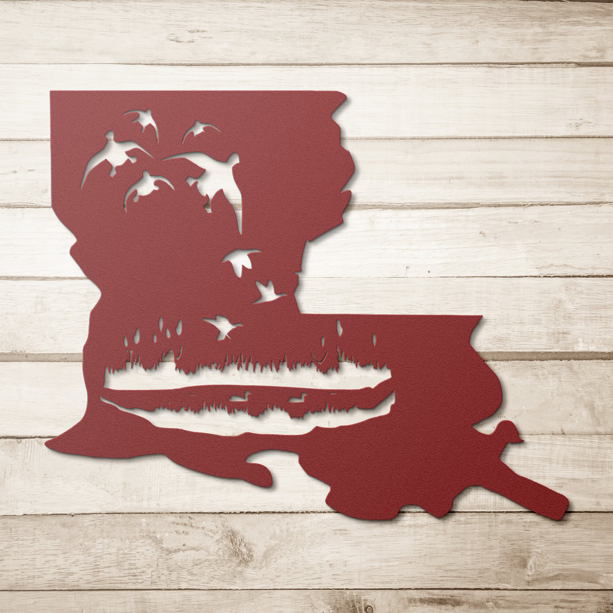 Metal Louisiana Sign, Duck Hunting Sign, Sign, Camp Sign, Duck Camp ...