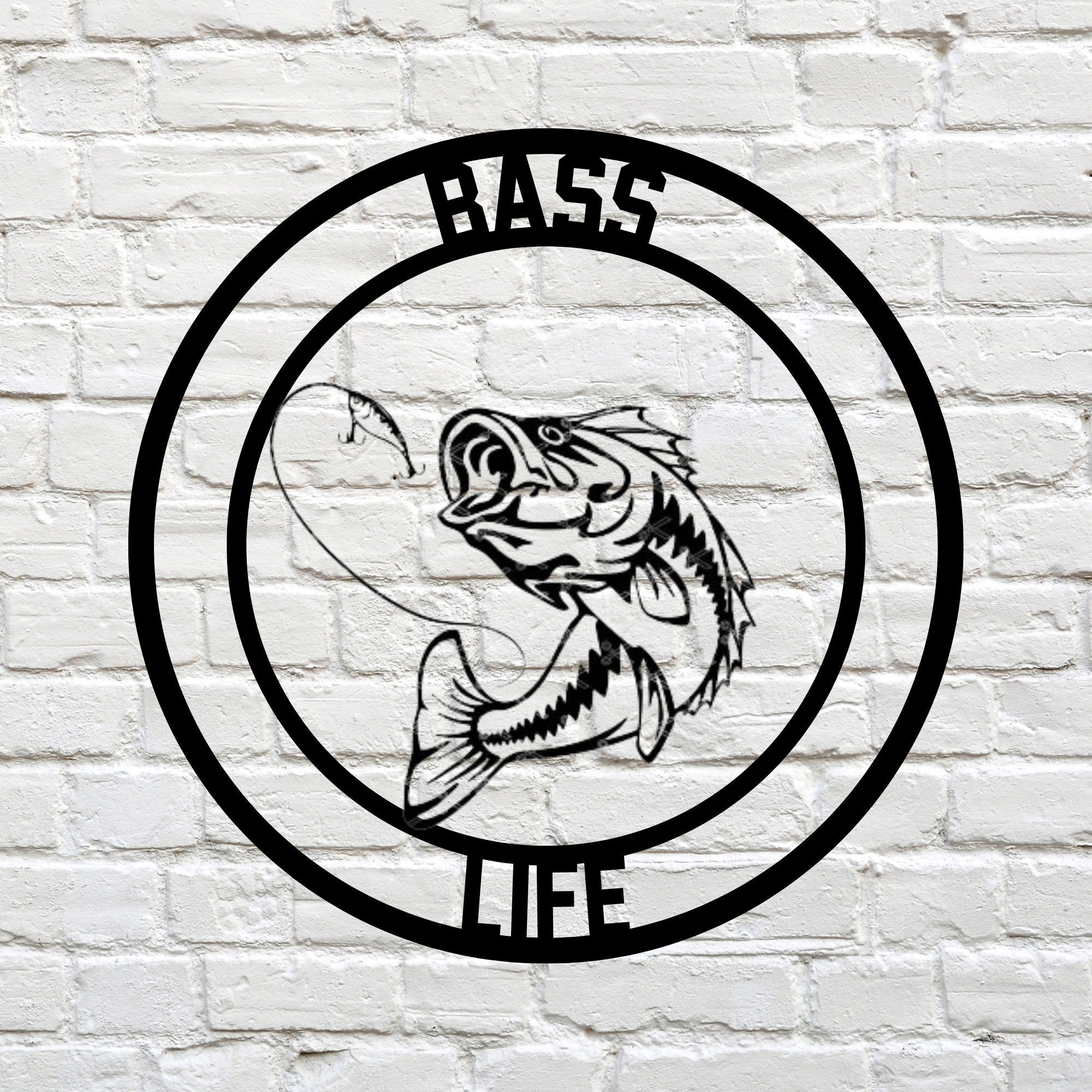 Metal Bass Sign, Custom Metal Sign, Personalized Sign, Camp Sign, Camp ...