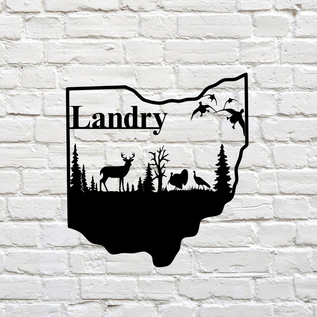 Metal Ohio Sign, Custom Metal Sign, Personalized Sign, Camp Sign, Camp ...