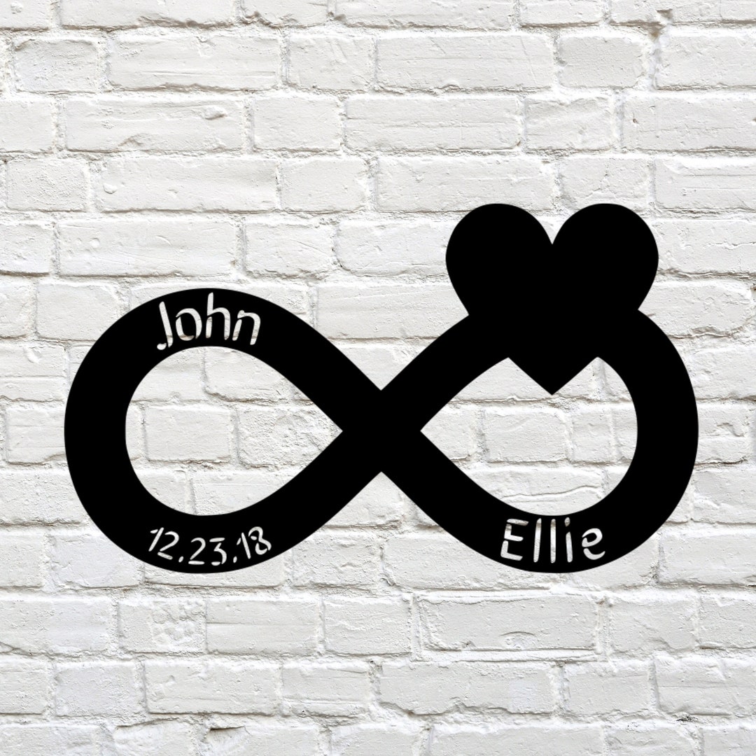 Custom Infinity Sign, Personalized Wedding Gift for Couple, Custom ...