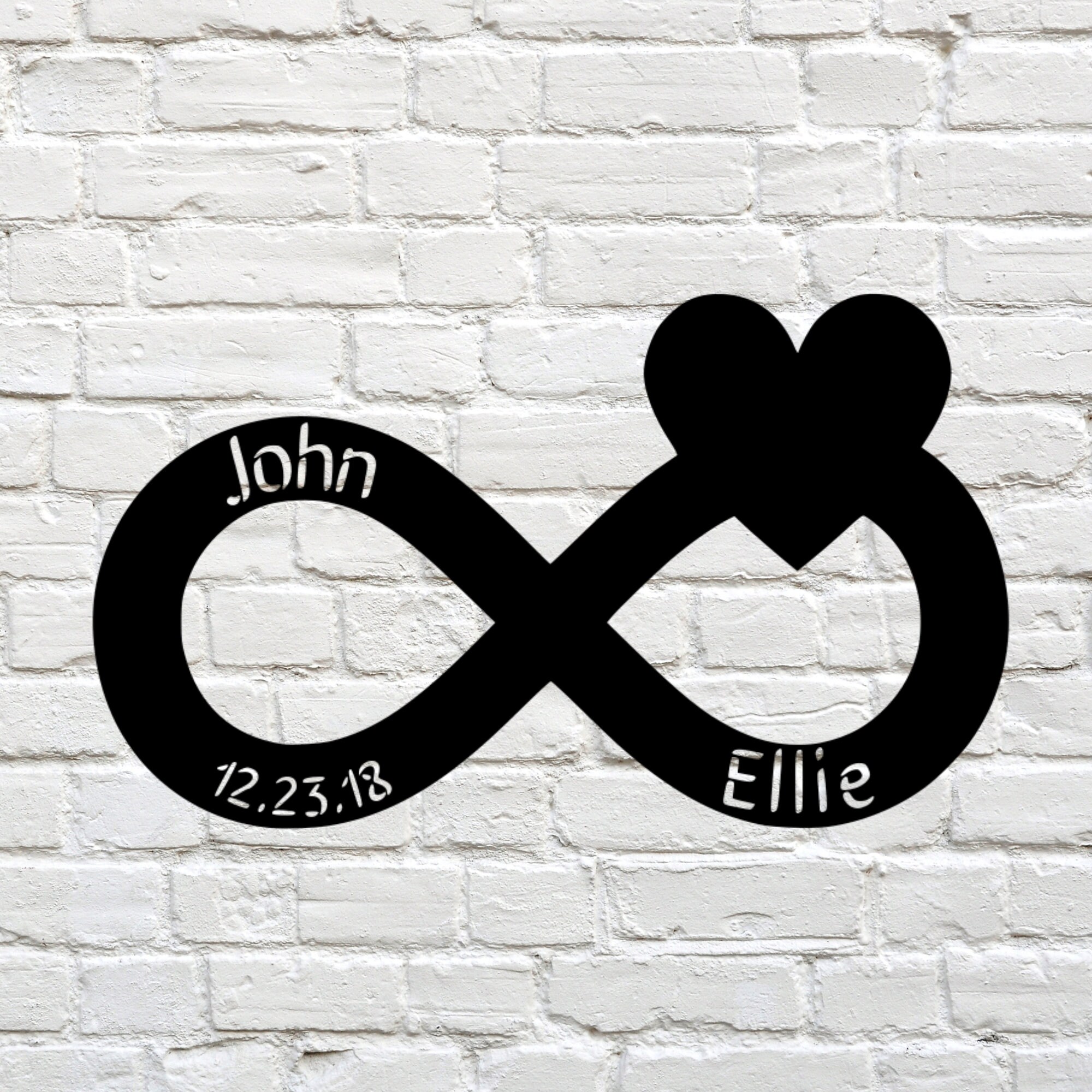 Custom Infinity Sign, Personalized Wedding Gift for Couple, Custom ...