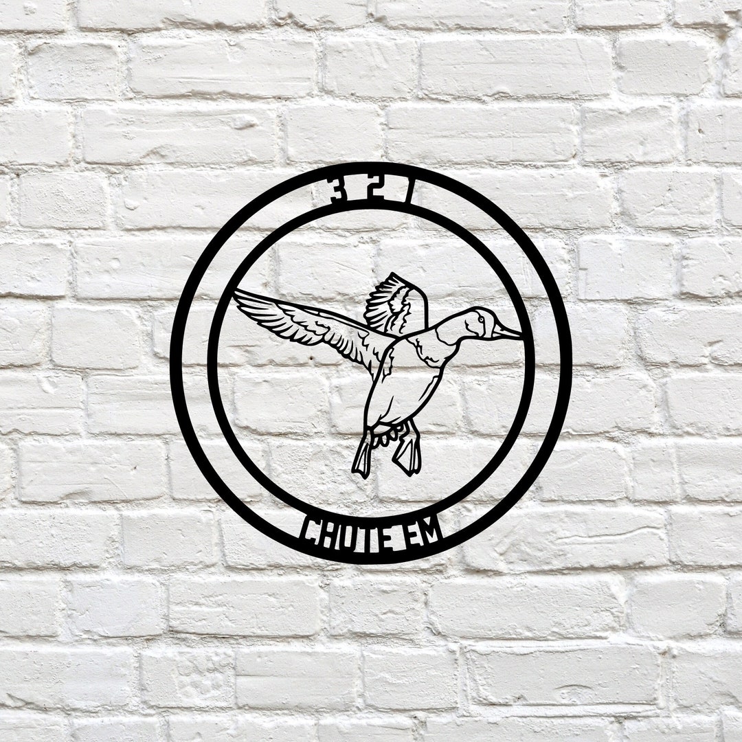 Metal Duck Sign, Custom Metal Sign, Personalized Sign, Camp Sign, Camp ...