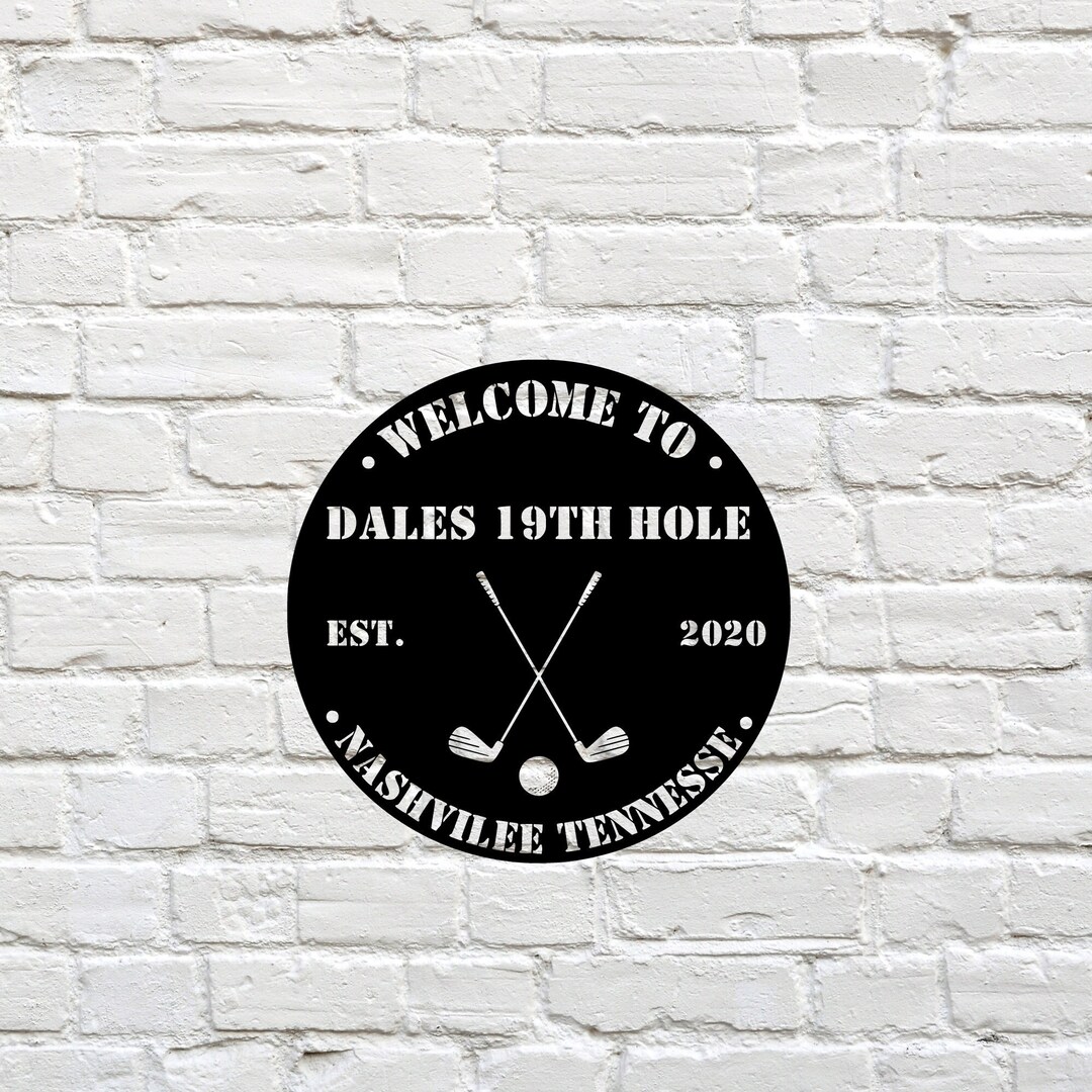 Metal Golf Sign, Custom Golf Sign, Personalized Golf Sign, Golf Fan ...