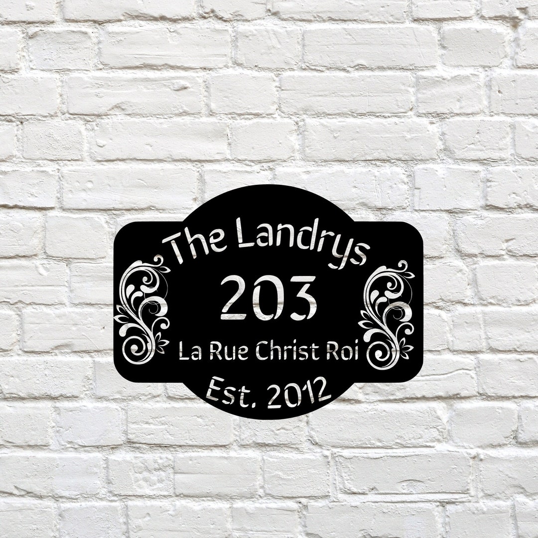 Personalized Last Name Mailbox Sign Custom Mailbox Sign - Etsy