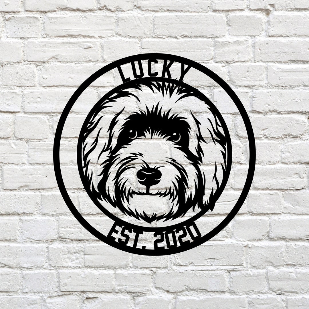 Metal Dog Sign, Custom Metal Sign, Personalized Sign, Front Door Sign ...