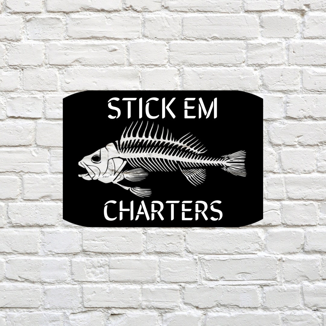 Metal Fish Sign, Custom Metal Sign, Personalized Sign, Camp Sign, Camp ...