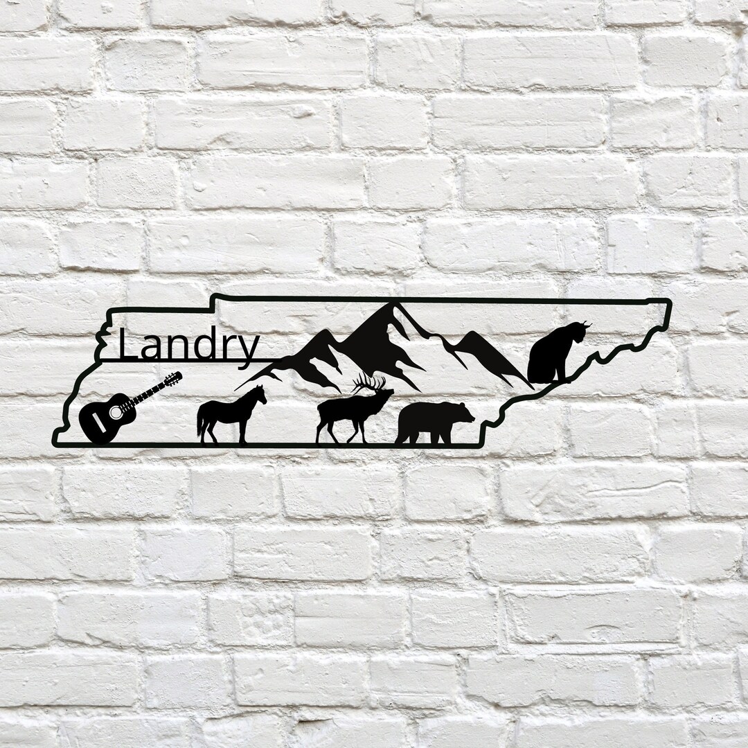 Metal Tennessee Sign, Custom Metal Sign, Personalized Sign, Camp Sign ...