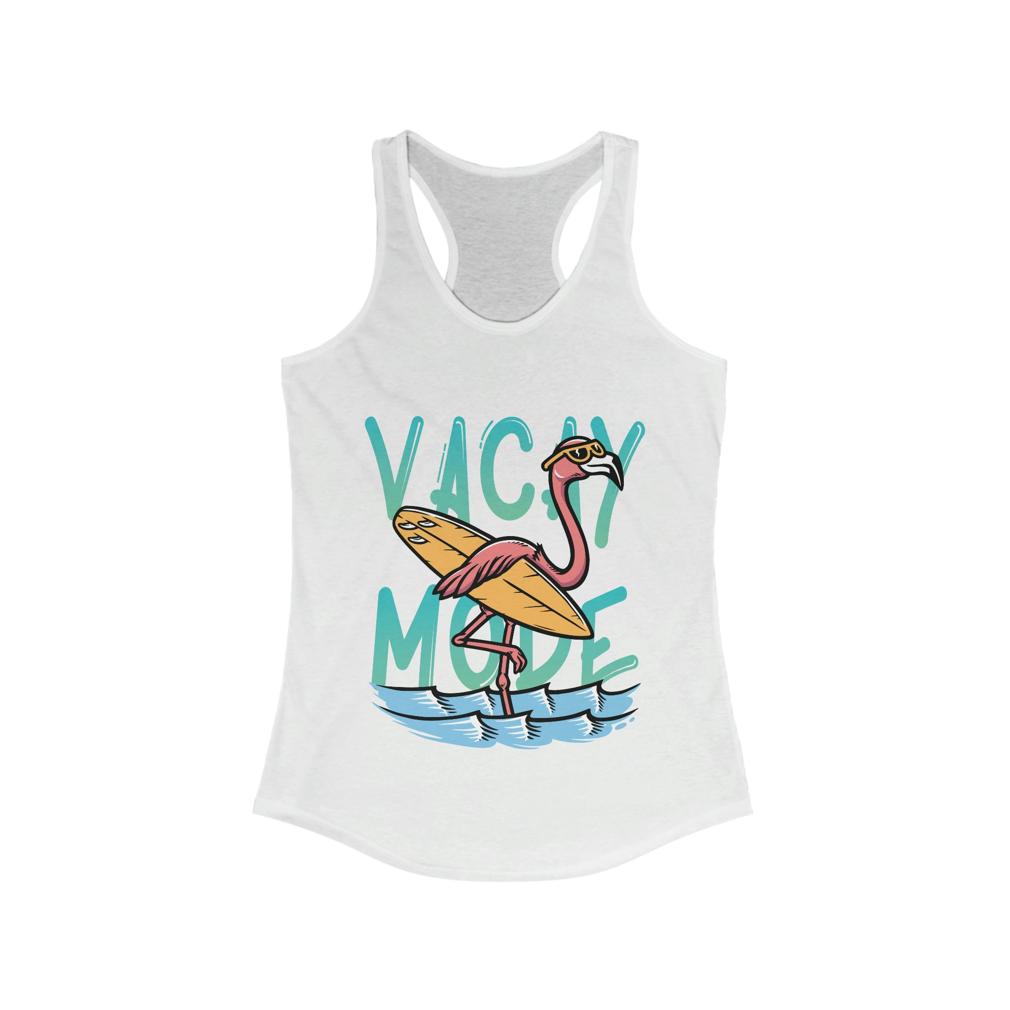 Vacay Mode Flamingo Surfer Beach Party, Matching Girls Trip Tank Top ...